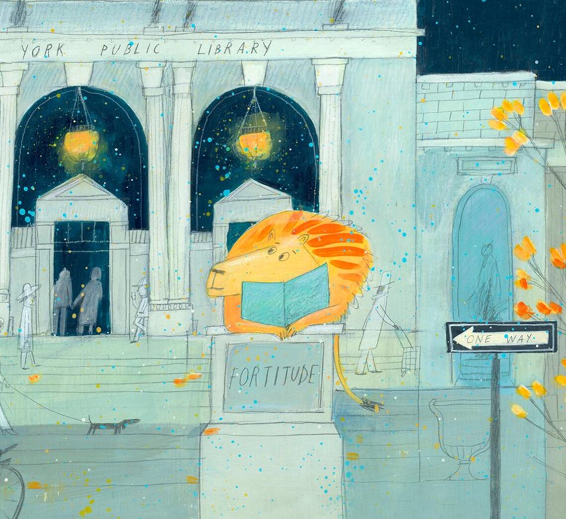 Patience and Fortitude - Art Print (new York Public Library Lion ...