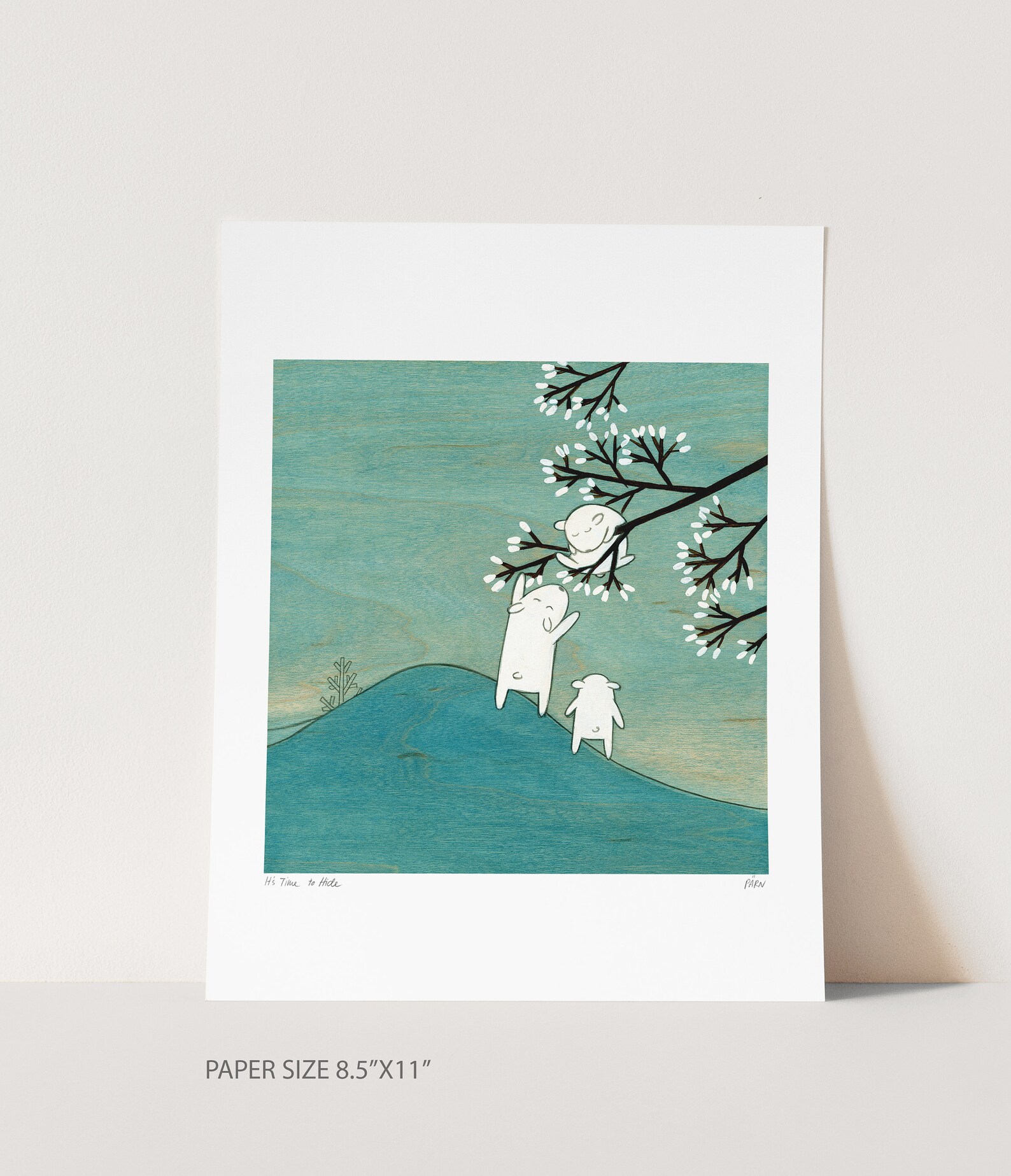 It's Time to Hide Art Print - Etsy