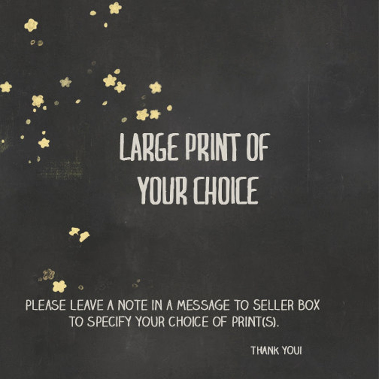 Large Print of Your Choice | Etsy