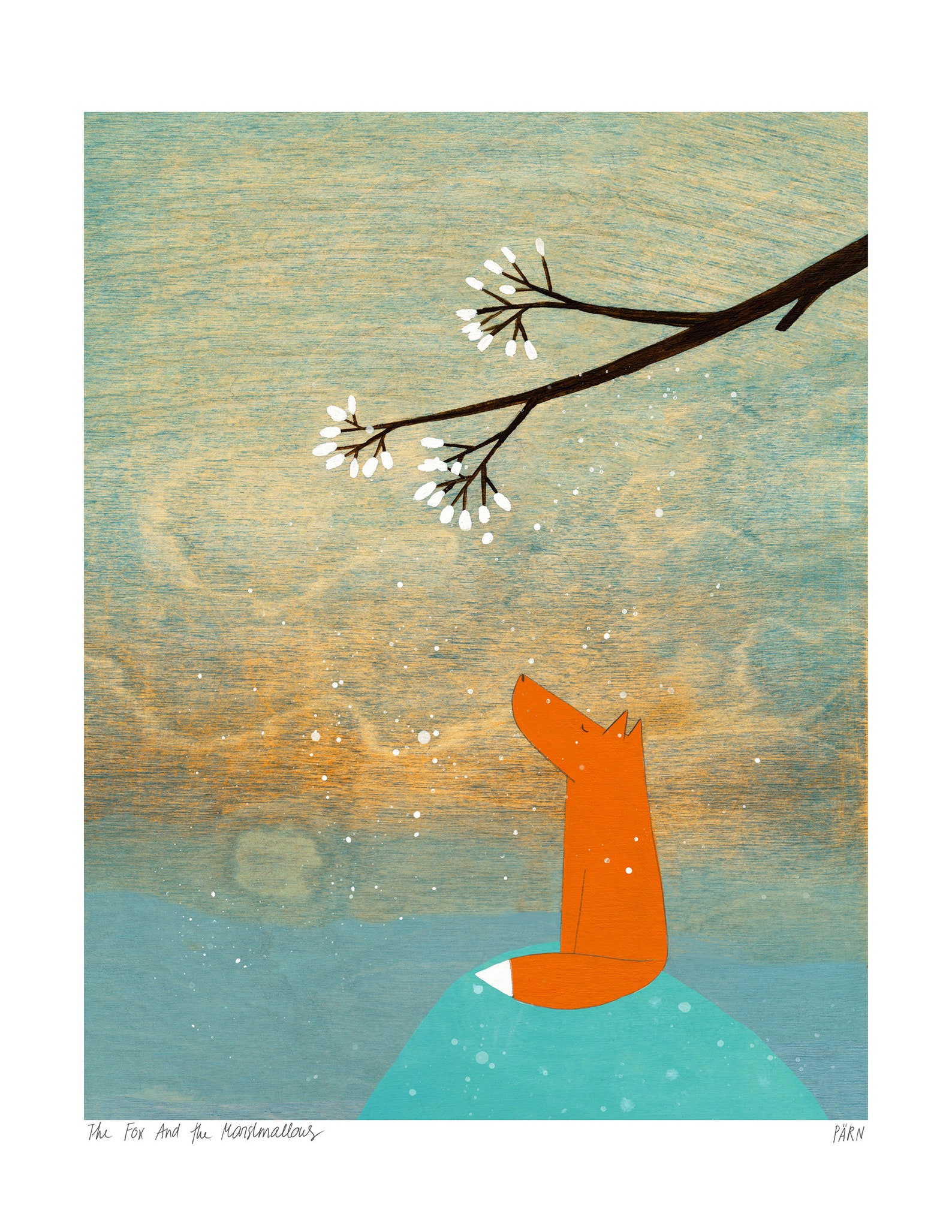The Fox and the Marshmallows - Art Print - Etsy