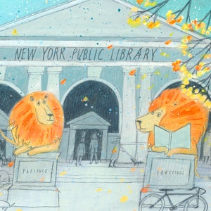 Patience and Fortitude - Art Print (new York Public Library Lion ...