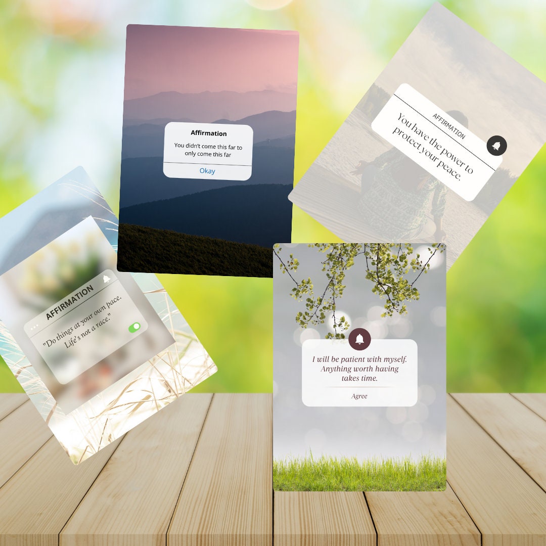 Affirmation Cards for the Cell Phone Addict - Phone Reminder Style ...