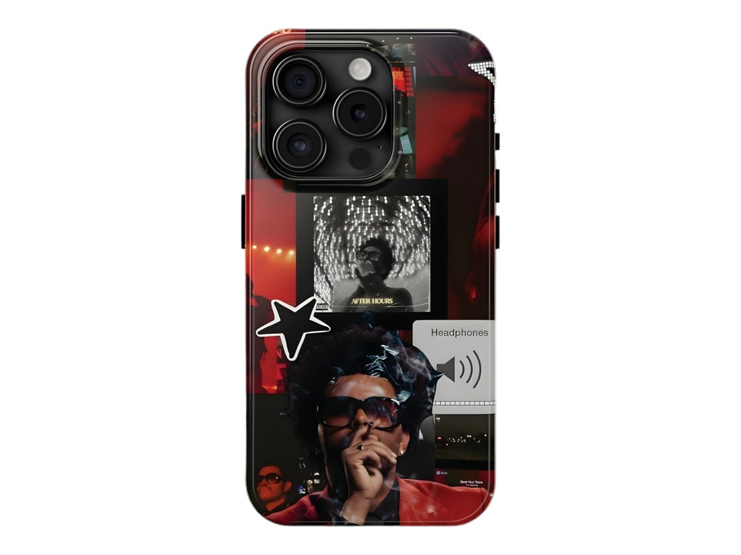 The Weeknd Red & Black Aesthetic Tough Phone Case for iPhone 15 14 13 ...
