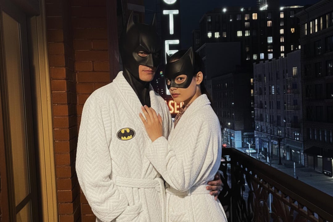 Batman Couple Bathrobe, Matching Pajama, Personalized Embroidered ...