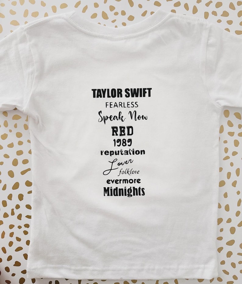 Kids Taylor Swift T Shirt. Front and Back. Swifite.taylor Swift Kids ...