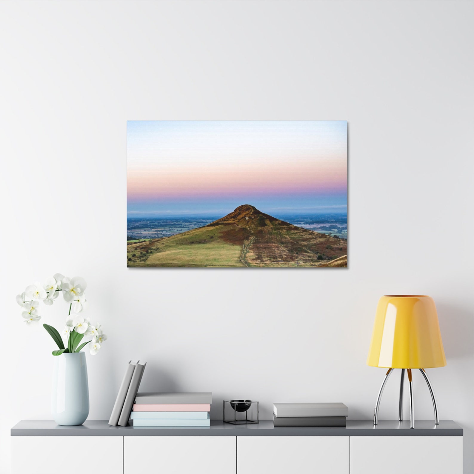 Stretched Satin Canvas, Featuring the Sunrise at Roseberry Topping - Etsy