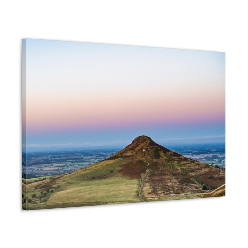 Stretched Satin Canvas, Featuring the Sunrise at Roseberry Topping - Etsy