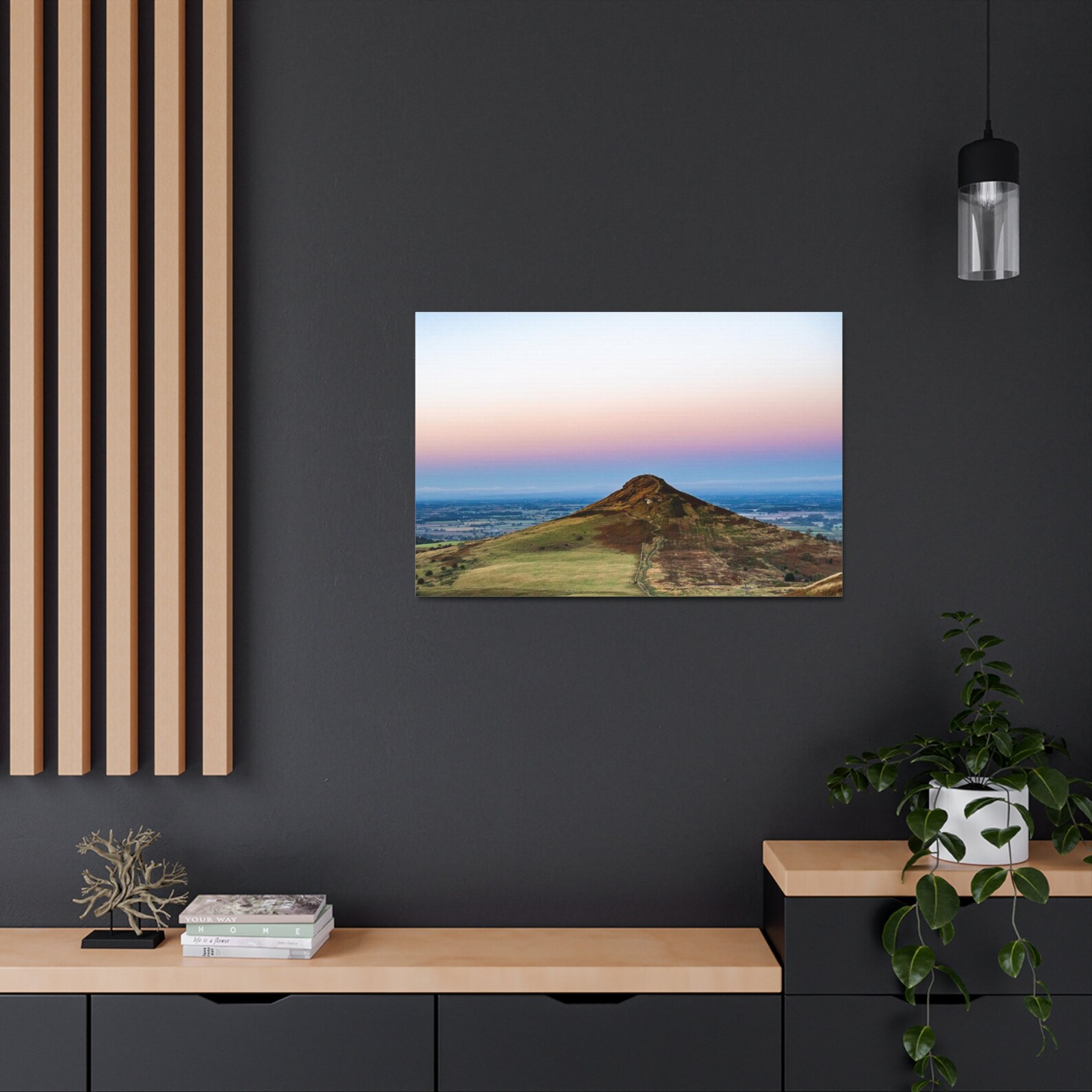 Stretched Satin Canvas, Featuring the Sunrise at Roseberry Topping - Etsy