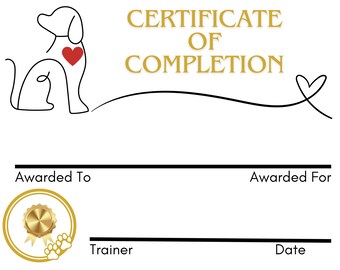 Printable Puppy Dog Graduation Certificate, Printable Congratulations ...