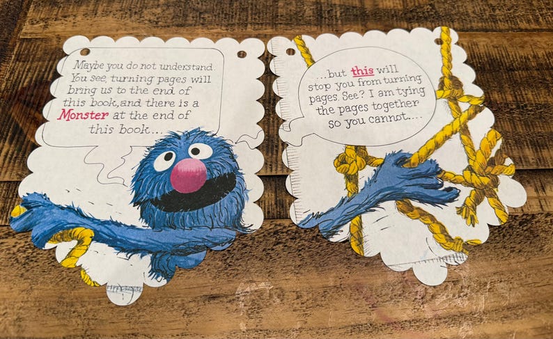 Vintage Sesame St. Grover Banner | Storybook Party Garland - Etsy