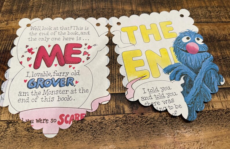 Vintage Sesame St. Grover Banner | Storybook Party Garland - Etsy