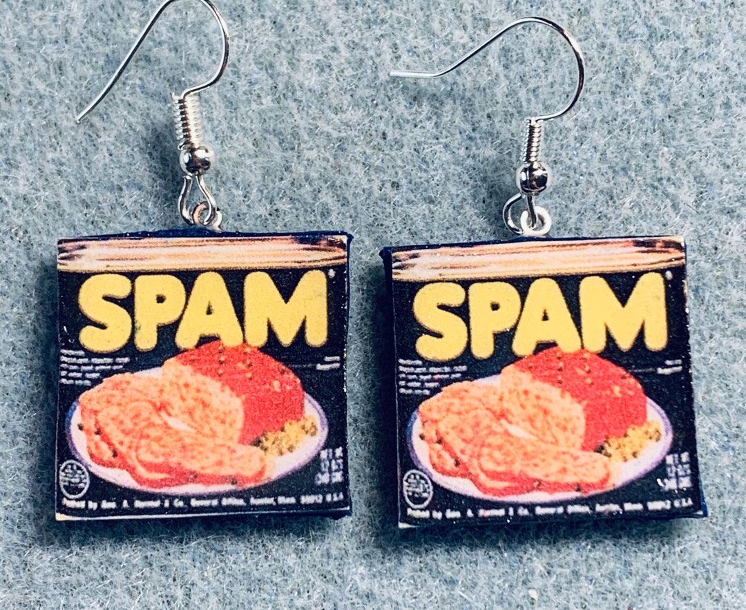 The ORIGINAL Spam 1950s Retro Kitsch Dangle Polymer Clay Junk Food ...