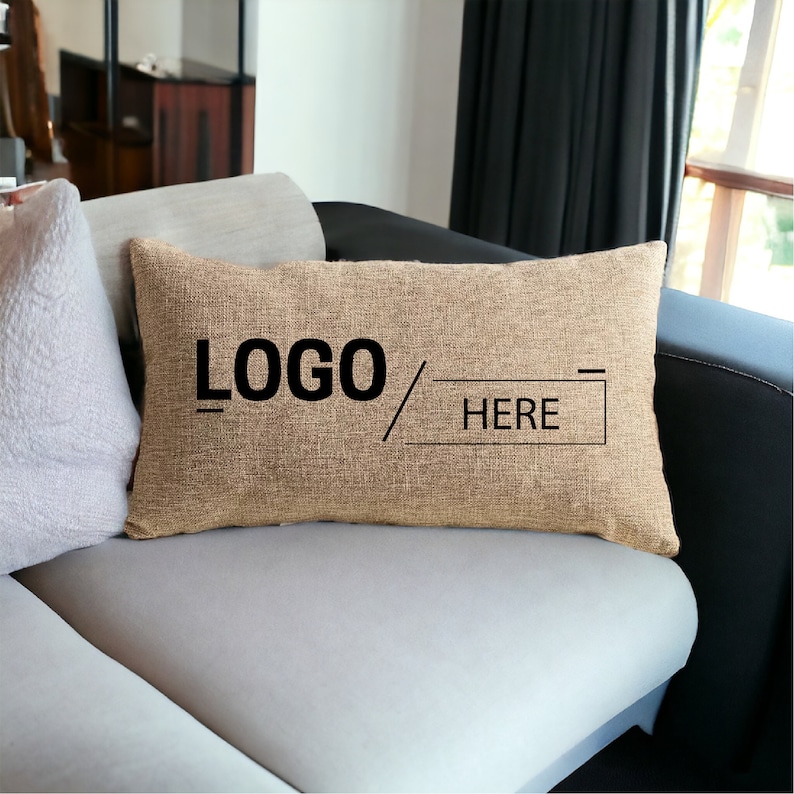 Custom Logo Pillow, Personalized Logo Pillow, Business Logo Pillow ...