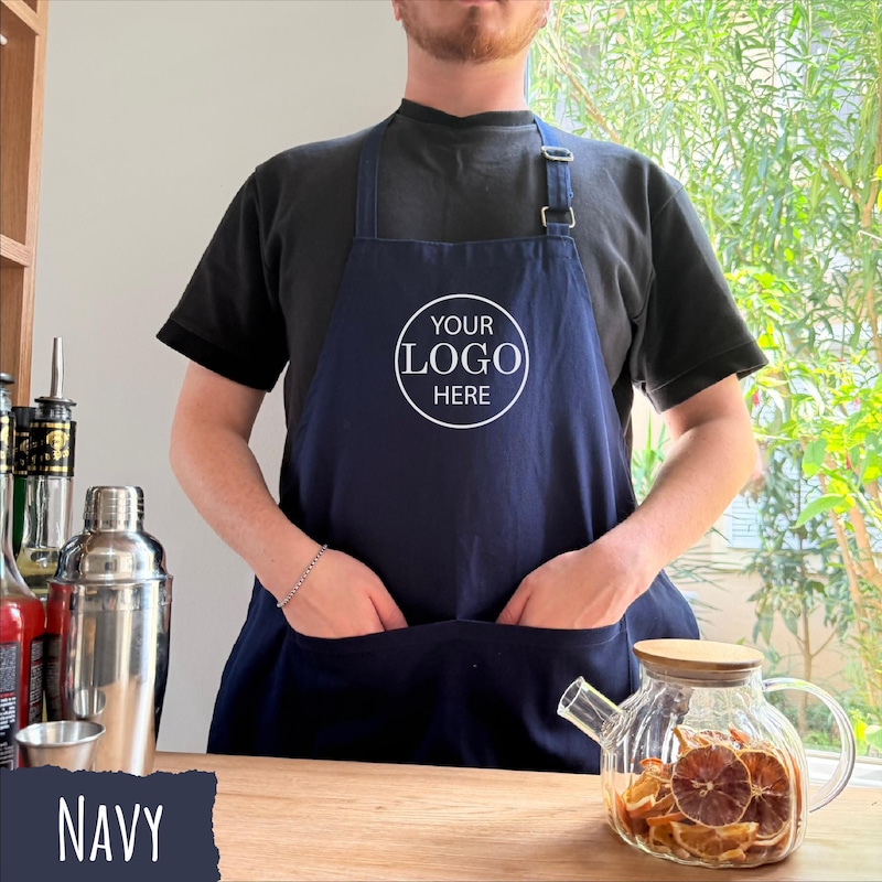 Custom Logo Apron - Etsy