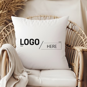 Custom Logo Pillow, Personalized Logo Pillow, Business Logo Pillow ...