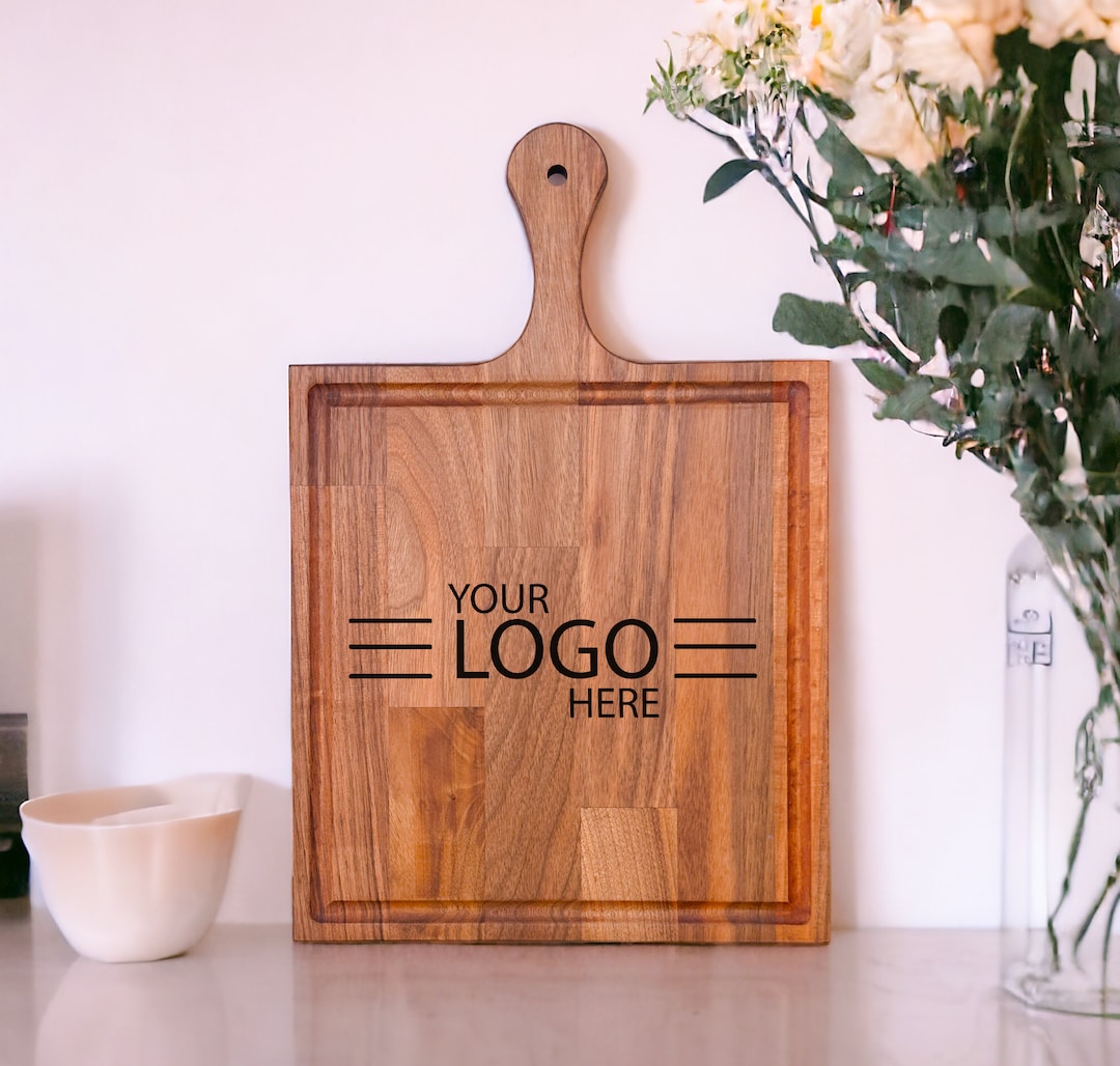Engraved Logo Cutting Board, Custom Cutting Board, Personalized Logo ...