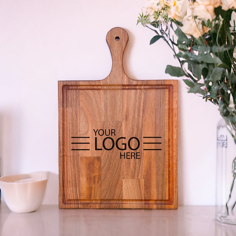 Custom Logo Cutting Board - Etsy