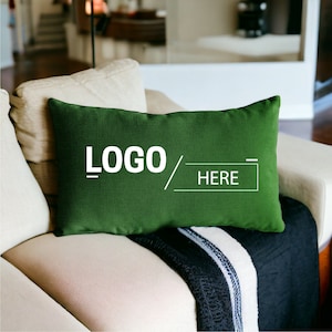 Custom Logo Pillow, Personalized Logo Pillow, Business Logo Pillow ...