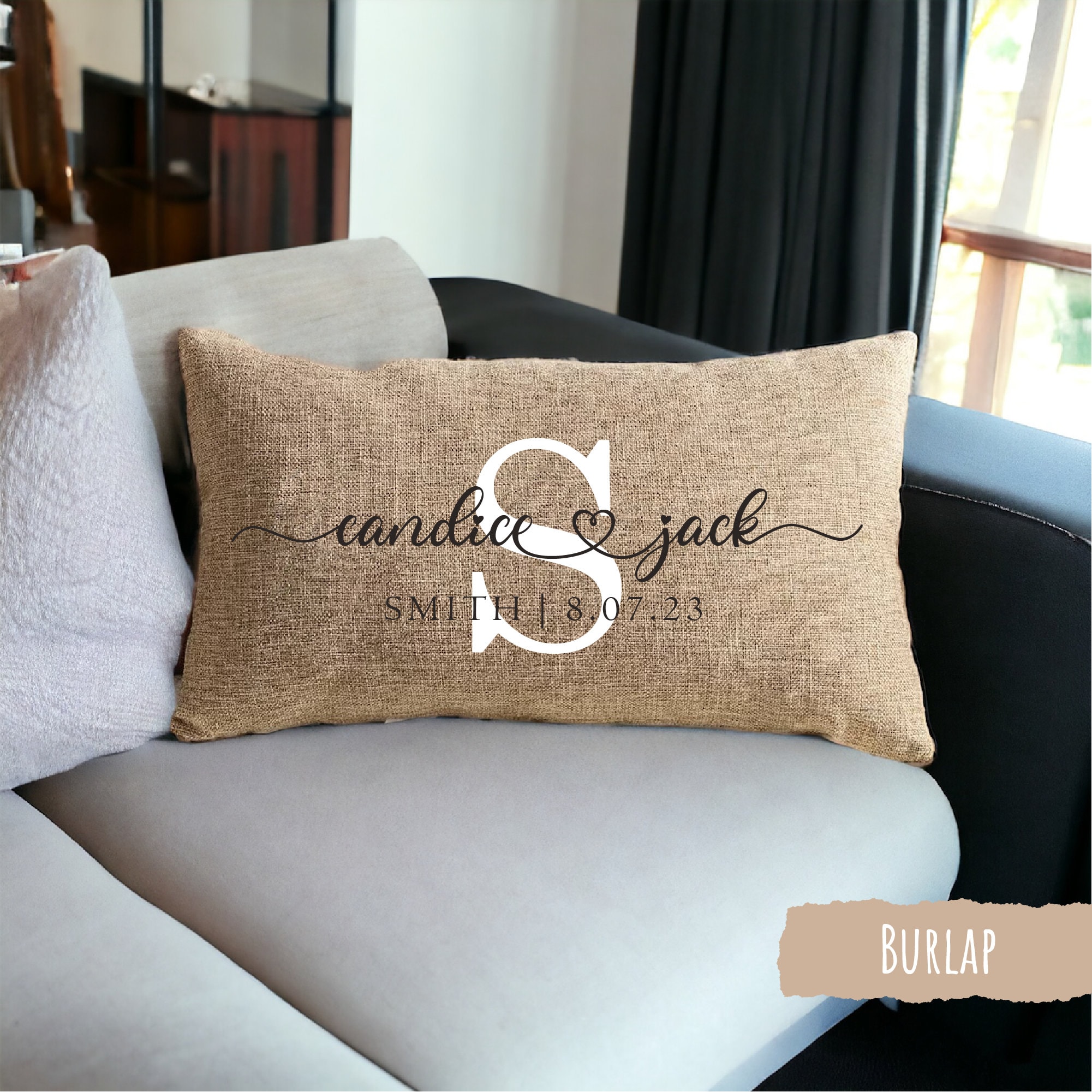 Custom Couple Pillow, Engagement Gift for Couple, Custom Wedding Gift ...
