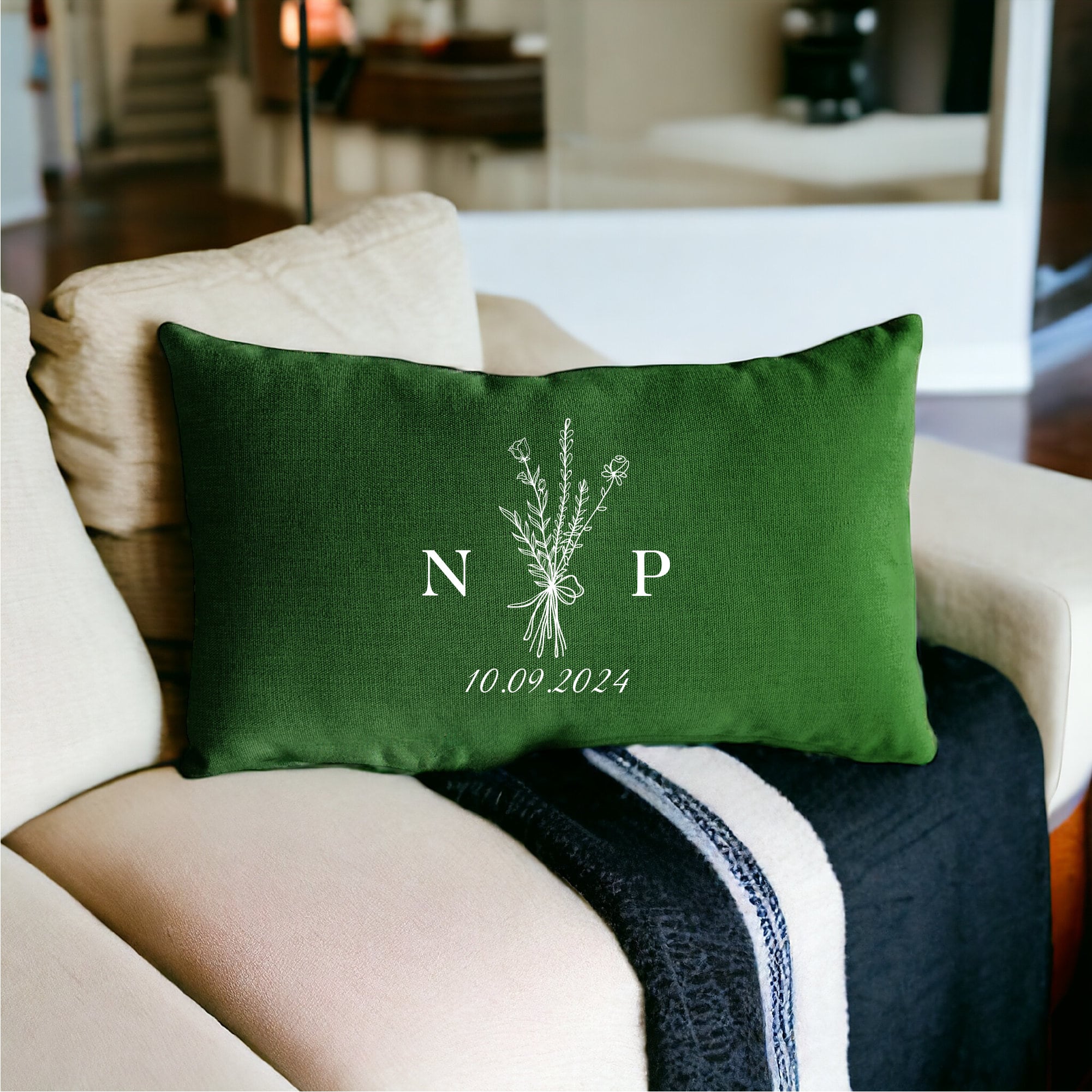 Custom Couple Pillow Wedding Gift, Engagement Gift for Couple, Bridal ...