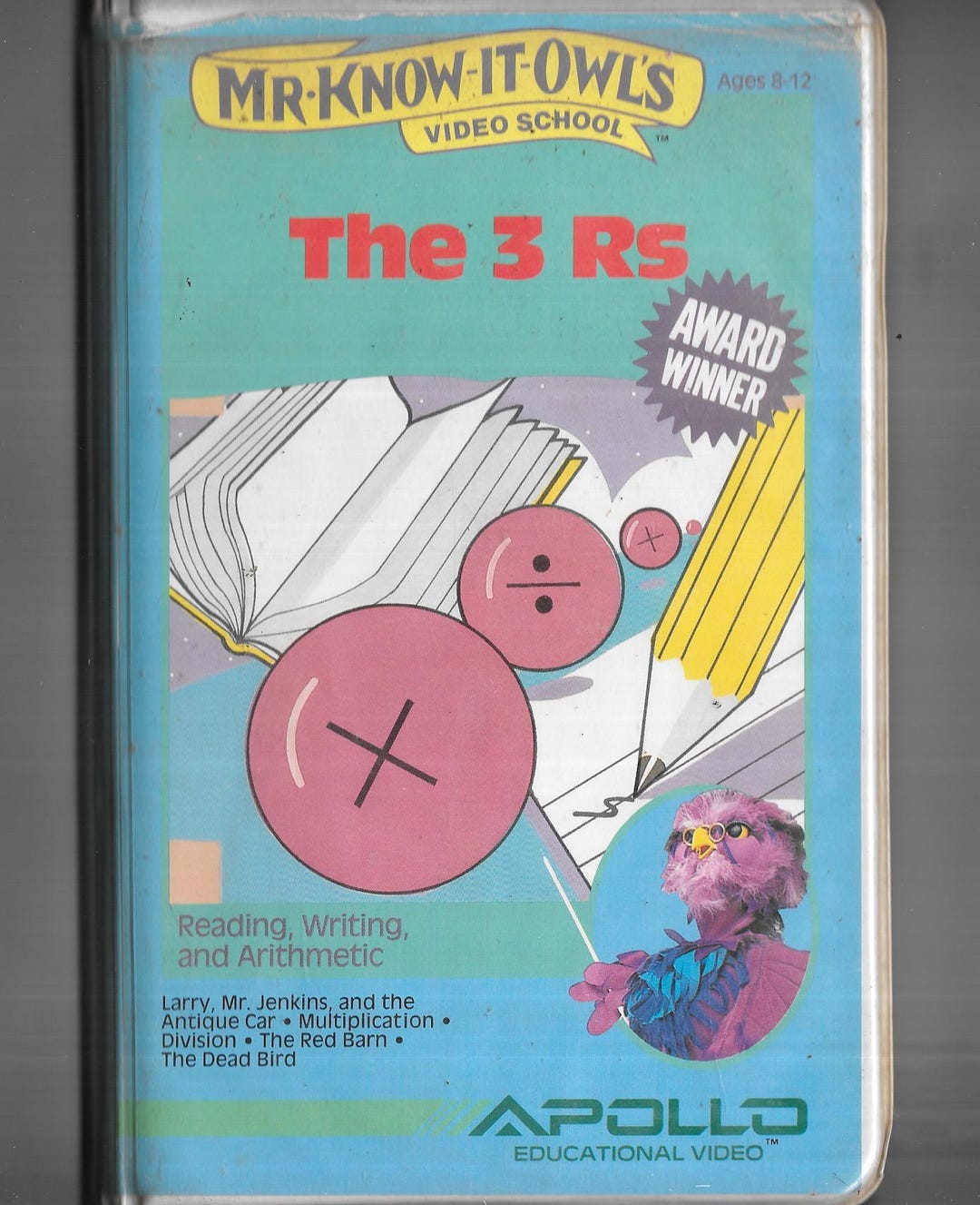 Mr. Know It Owls the 3 R's 1986 Apollo Education VHS Non Rental W ...