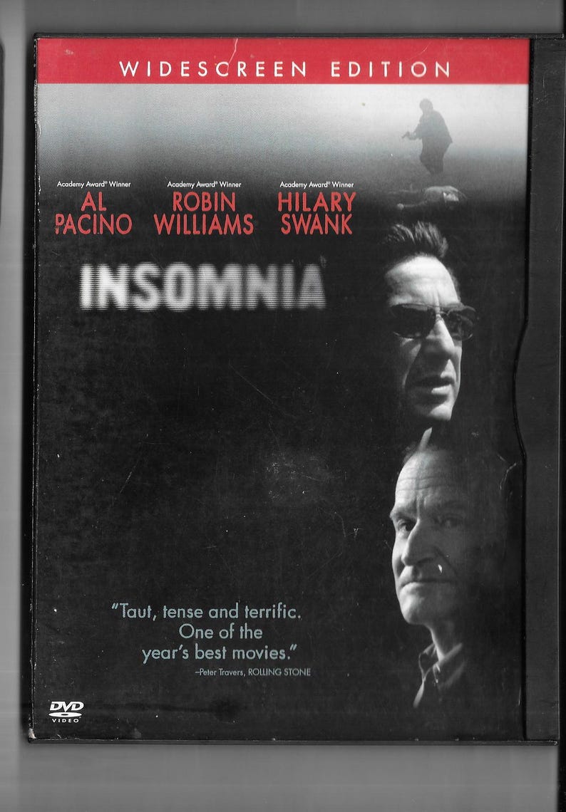 Insomnia 2002 DVD Warner Bros. Non Rental Widescreen W/original Snap ...
