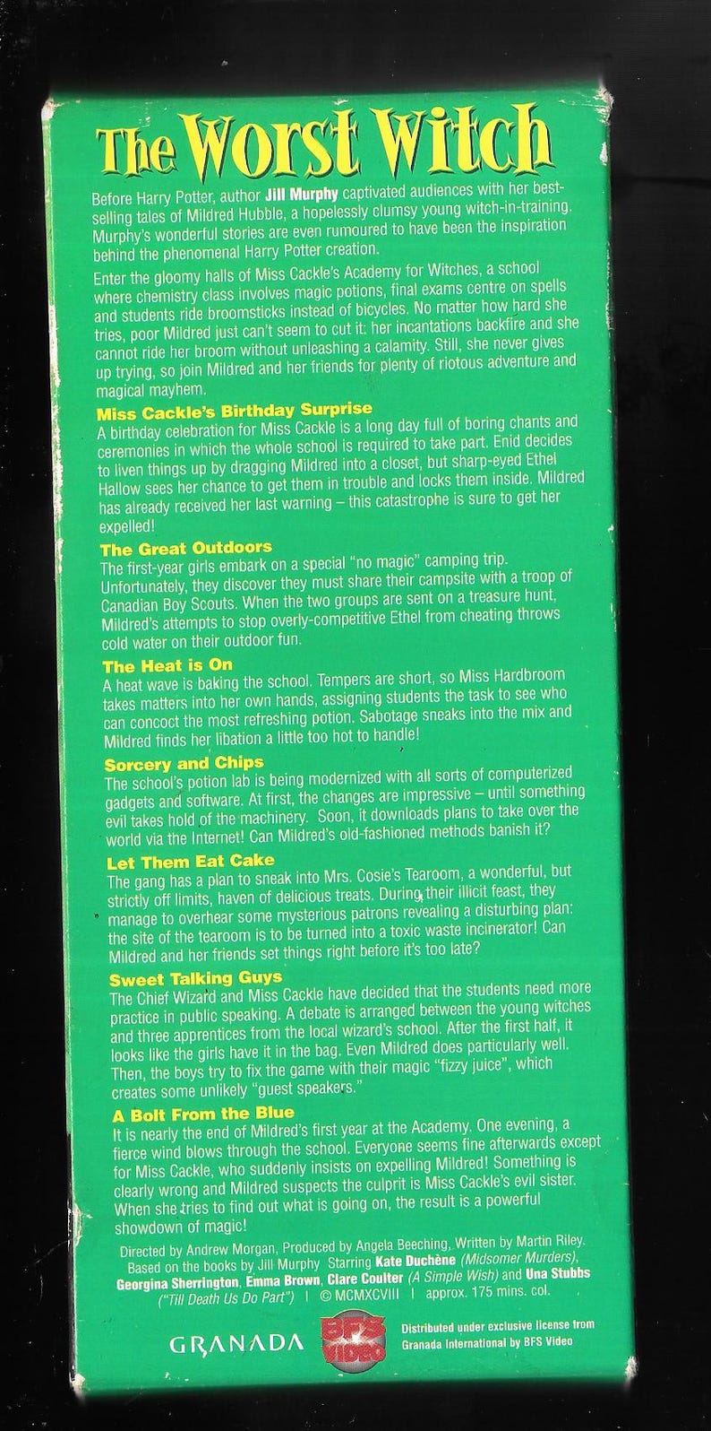 The Worst Witch 3 VHS Set W/case 2001 Plays Great! - Etsy