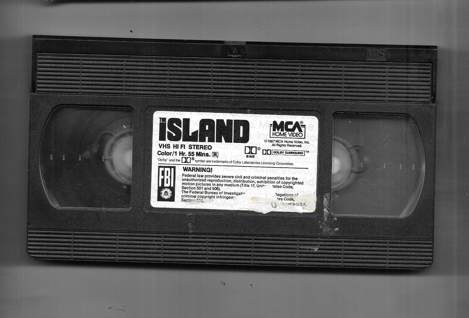 VHS the Island 1980 MCA 1987 Case Acceptable. Dolby Surround Ex Rental ...