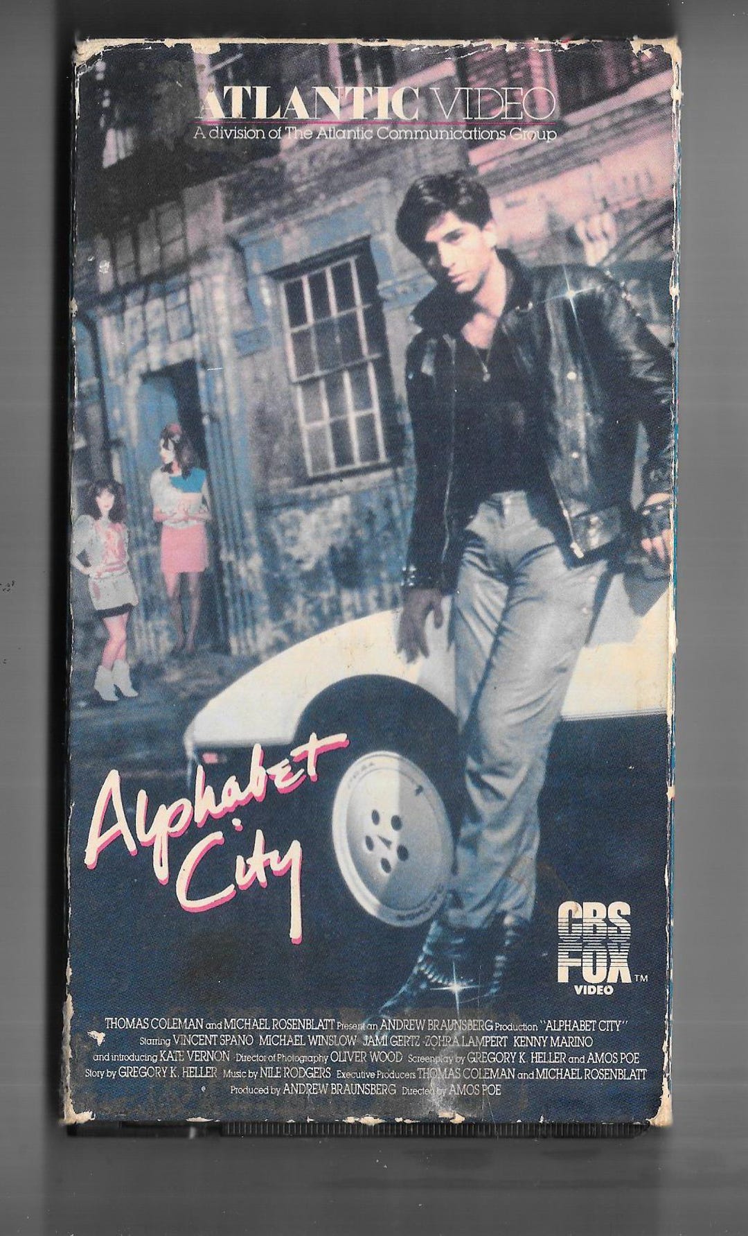 VHS Alphabet City 1984 Atlantic Video, Cbs/fox Ex Rental Plays Very ...