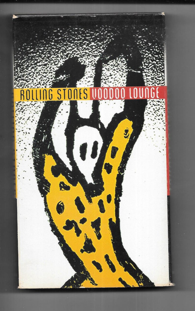 VTG VHS Rolling Stones Voodoo Lounge 1994 Polygram Video Never A Rental ...