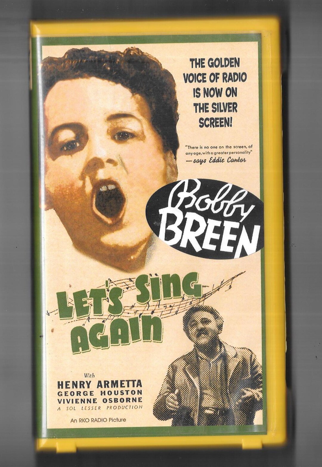 VHS Bobby Breen Let's Sing Again 1936 Nostalgia Family Video Non Rental ...