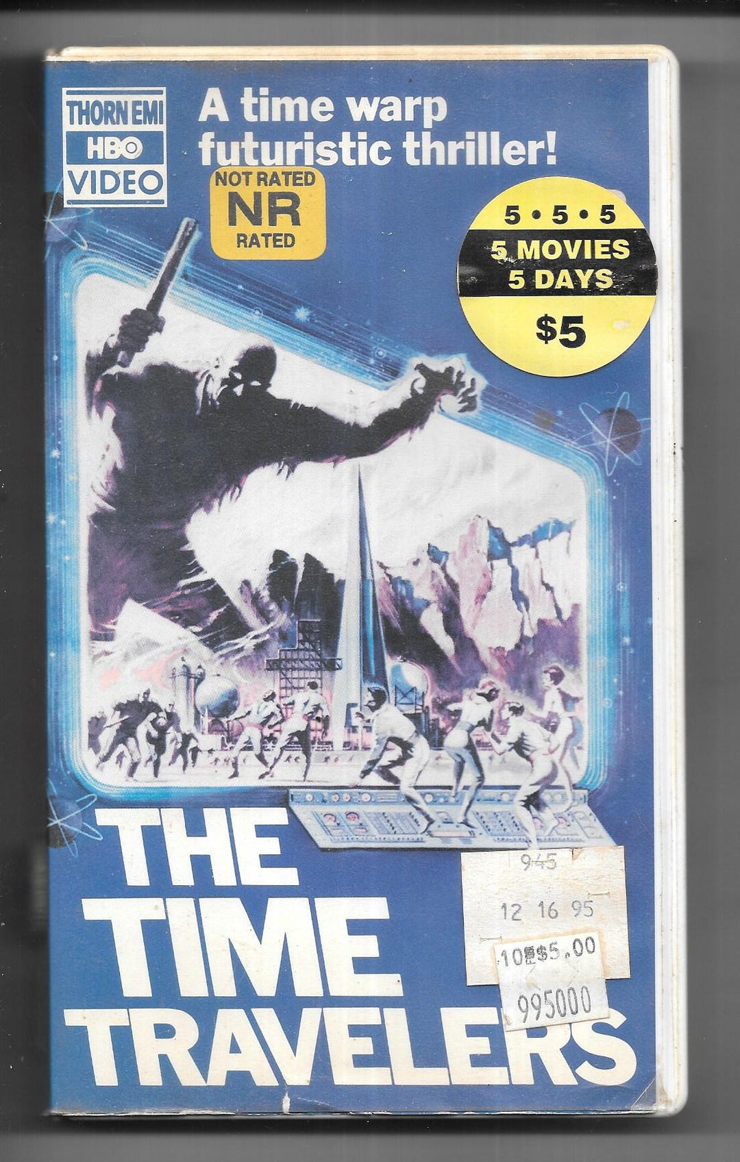 VTG VHS the Time Travelers 1984 Thorn/em Ex Rental Hard Case Tested ...