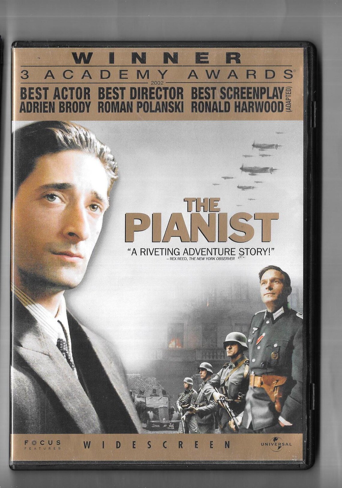 The Pianist 2003 Universal DVD Widescreen. W/original Snap Case. Disc ...