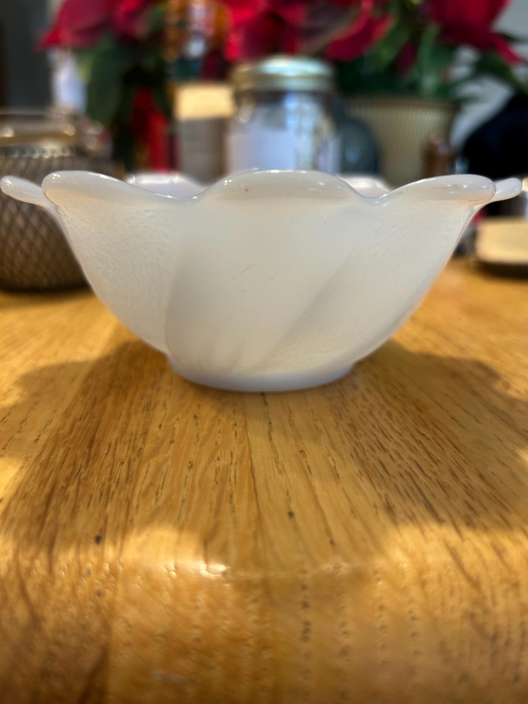 Vintage Fire King Azurite Glass Lotus Bowl: Mid-century Trinket Dish - Etsy