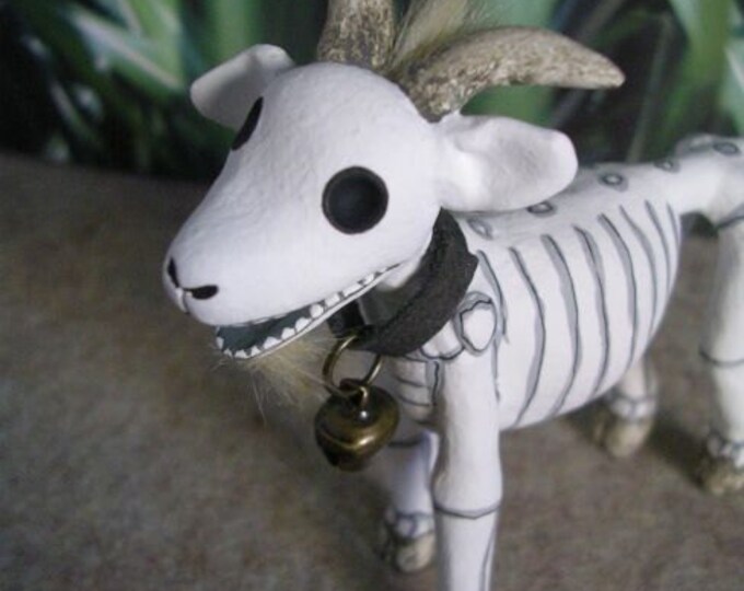 Day of the Dead Pygmy Goat Skeleton Sculpture - Etsy