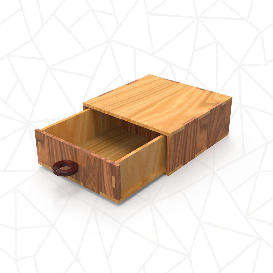 Laser Cut Square Drawer | 6 Different Cover | Laser Cutting Files SVG ...