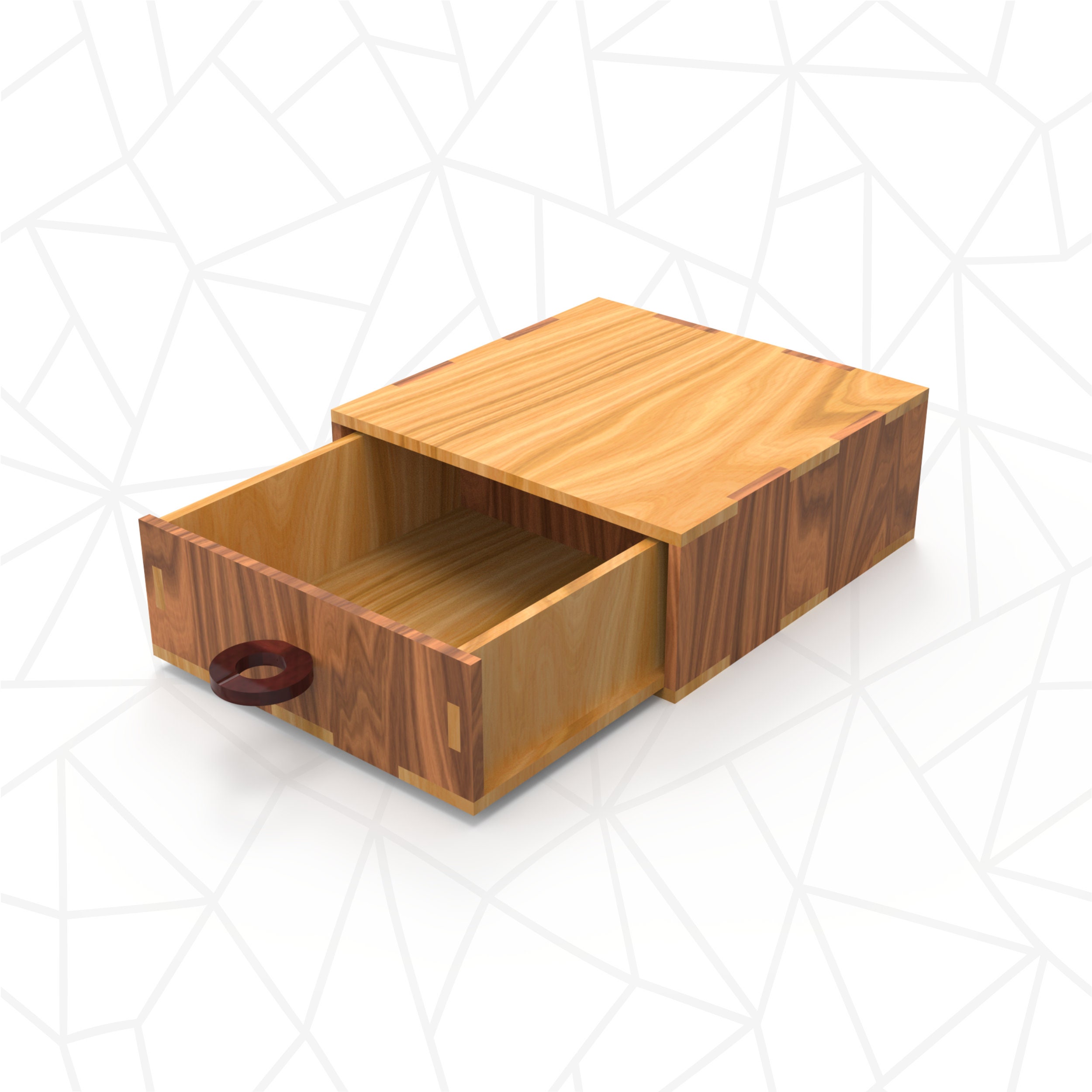 Laser Cut Square Drawer | 6 Different Cover | Laser Cutting Files SVG ...