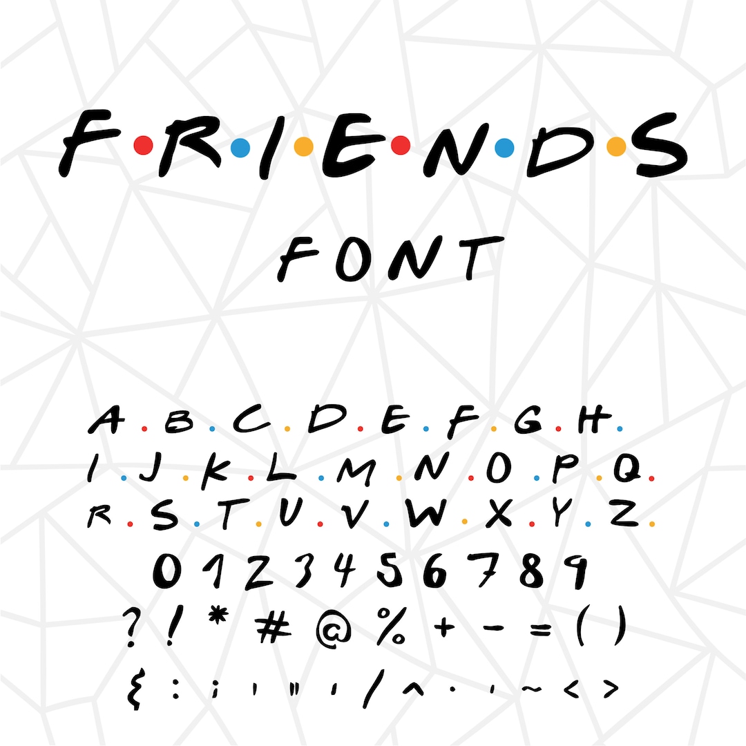 Friends Font SVG | Friends Digital Fonts | Friendship Font Svg ...