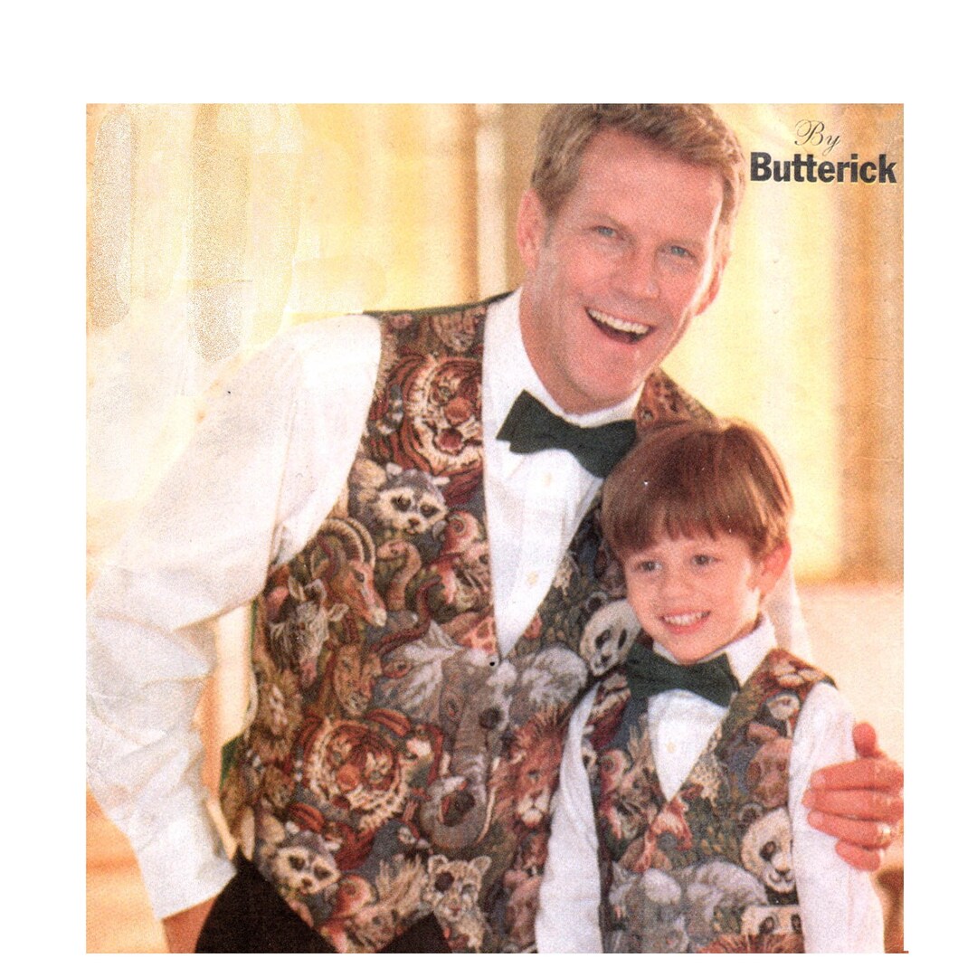 Father Son Vest Pattern Uncut Waistcoat Pattern Multisize Chest 34-48 ...