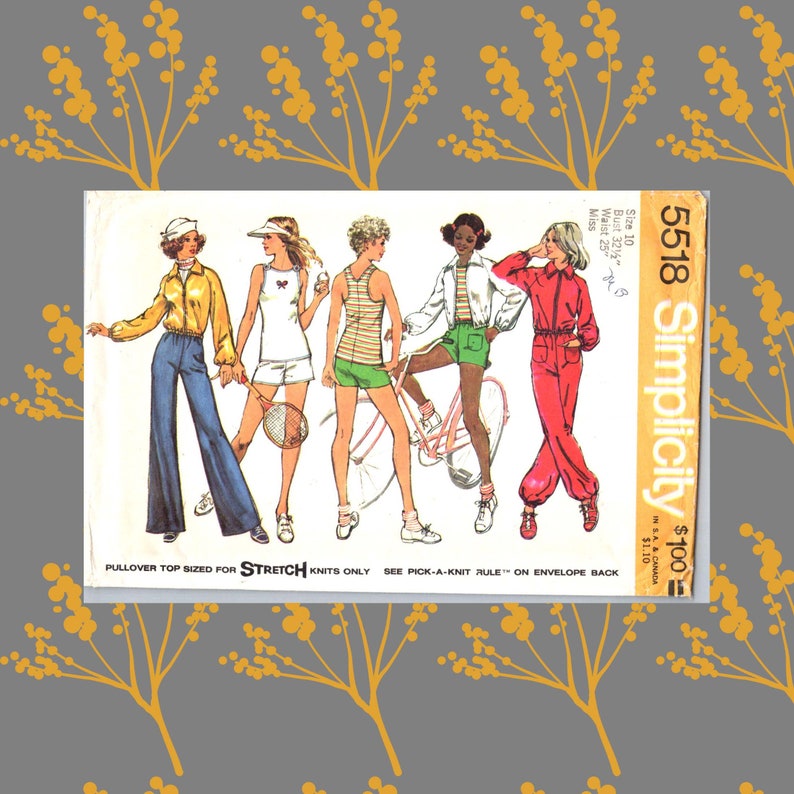 Track Suit Pattern Uncut 70s Shorts Pattern Windbreaker | Etsy