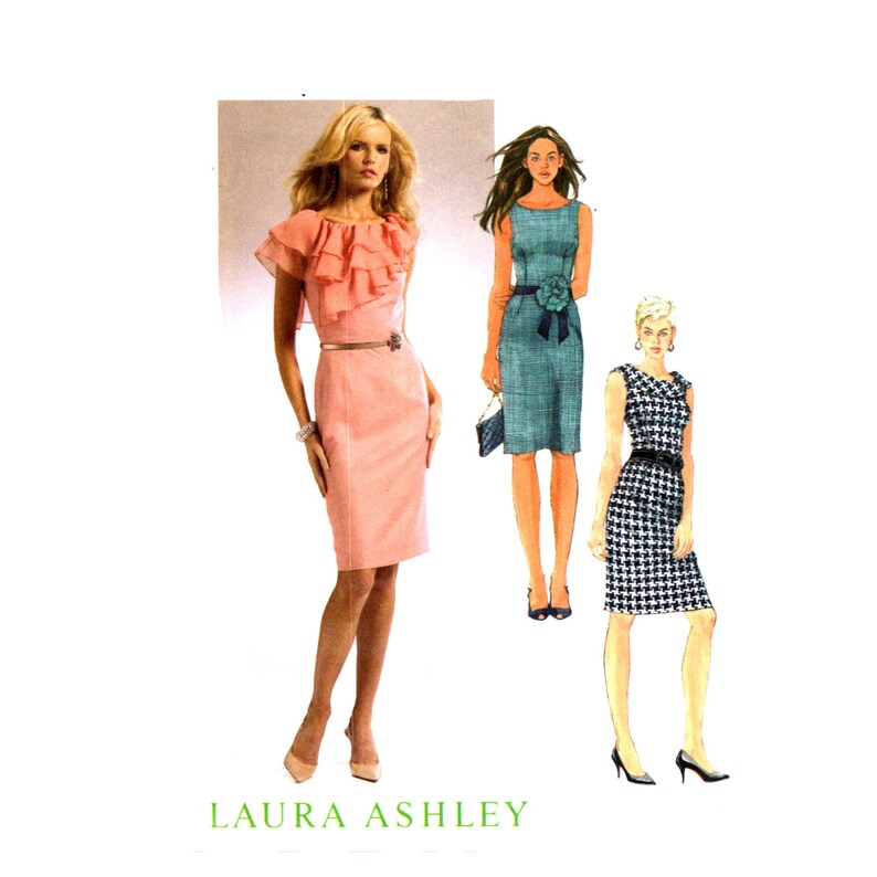 Laura Ashley Dress Pattern Uncut Sheath Dress Pattern - Etsy
