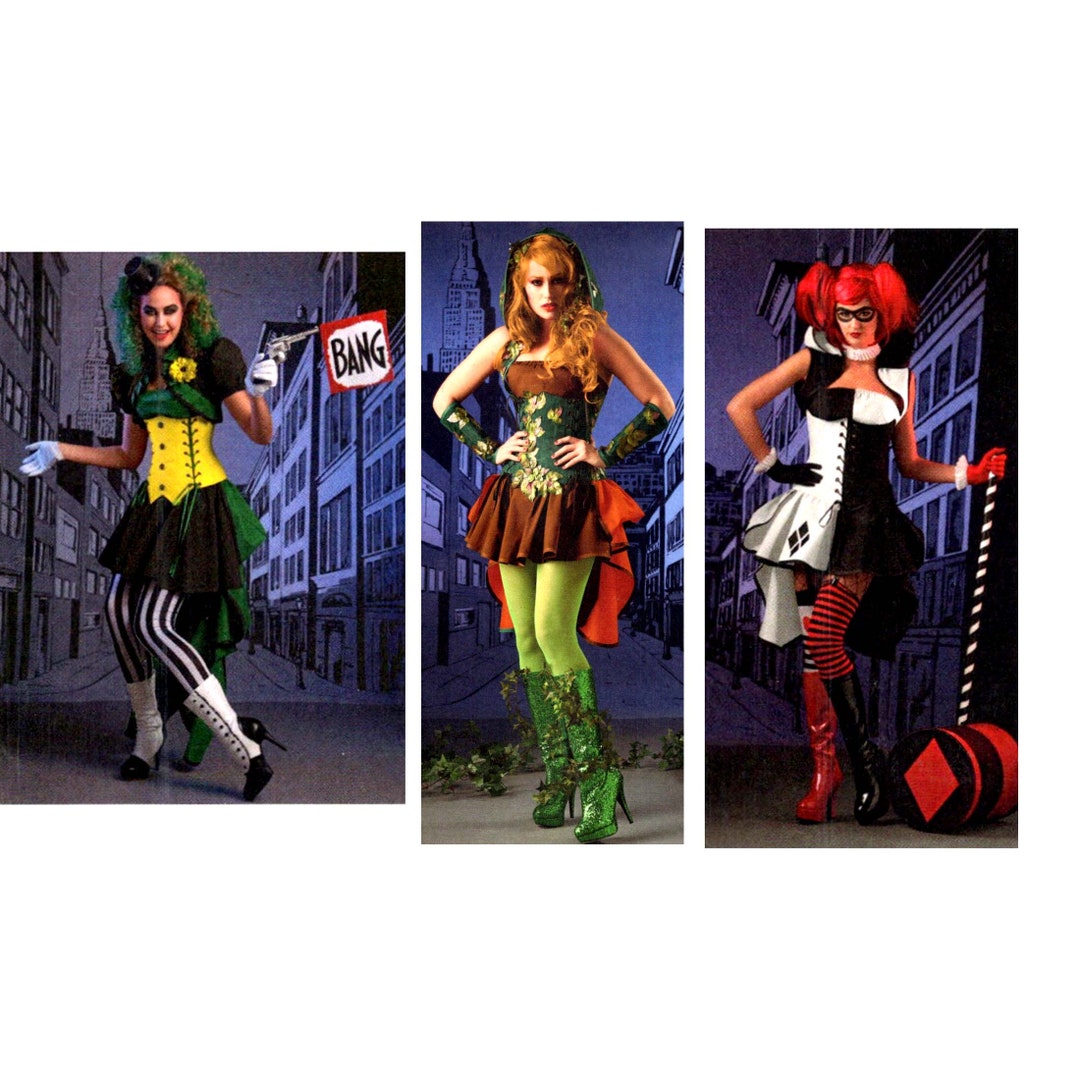 Villain Costume Pattern Uncut Bustle Corset Multisize 14-22 Bust 36-44 ...
