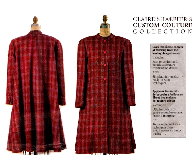 Claire Shaeffer Pattern Uncut Vogue American Designer Couture Coat ...
