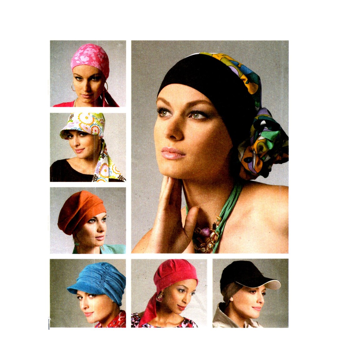 Turban Pattern Uncut Head Wrap One Size Modest Hat Millinery Mccalls ...