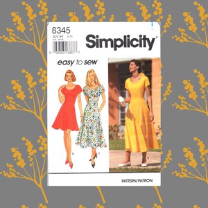 Dress Pattern Uncut 90s Sundress Pattern Pattern Multi Size 12-16 Bust ...