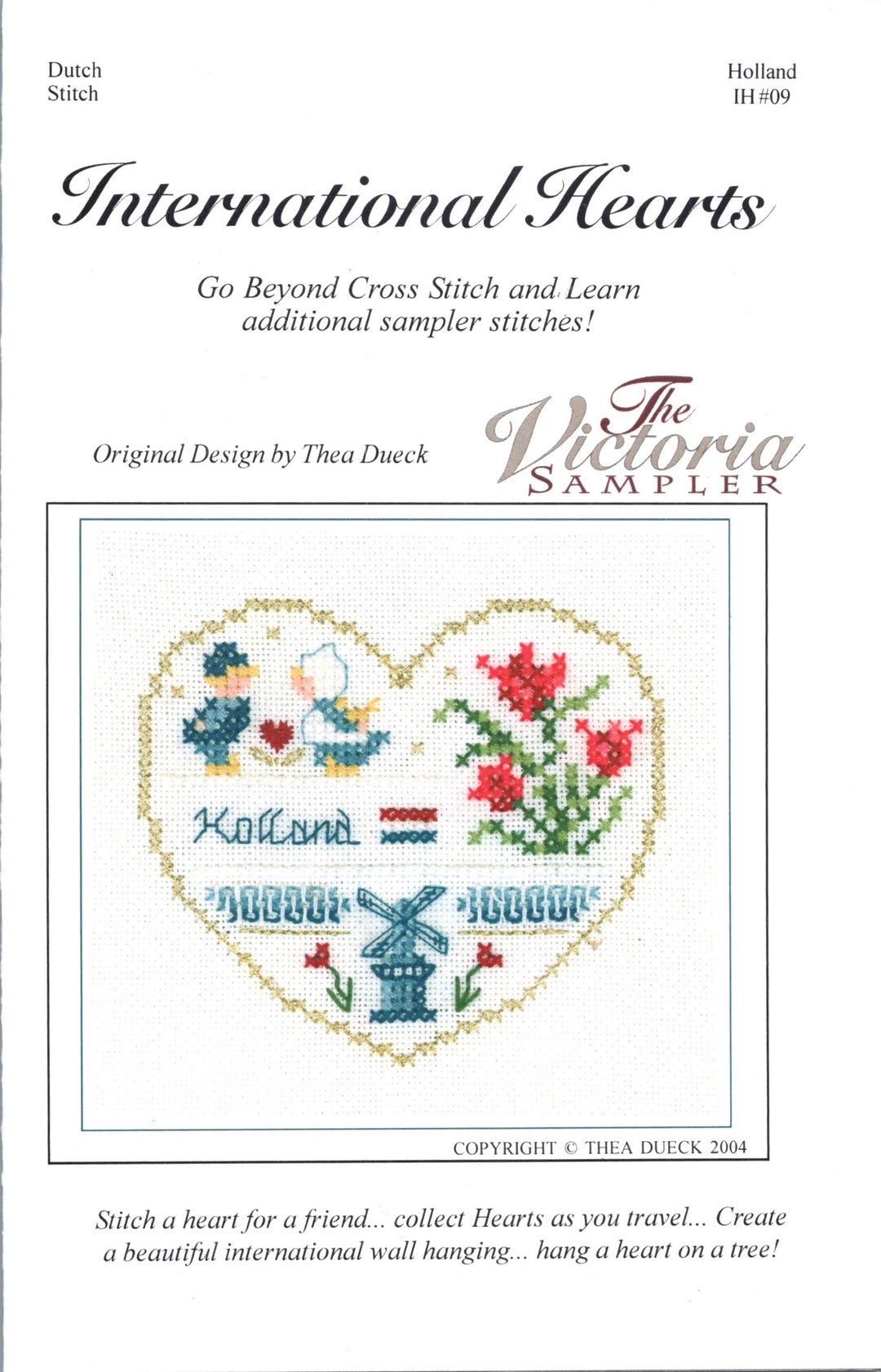 Holland Sampler Dutch Stitch Counted Cross Stitch Kit 3.3 X 3.8 ...