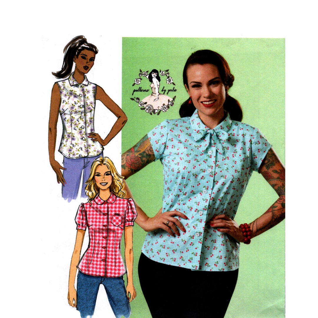 Gertie Blouse Pattern Uncut Loose Fitting Blouse Multisize 14-22 Bust ...