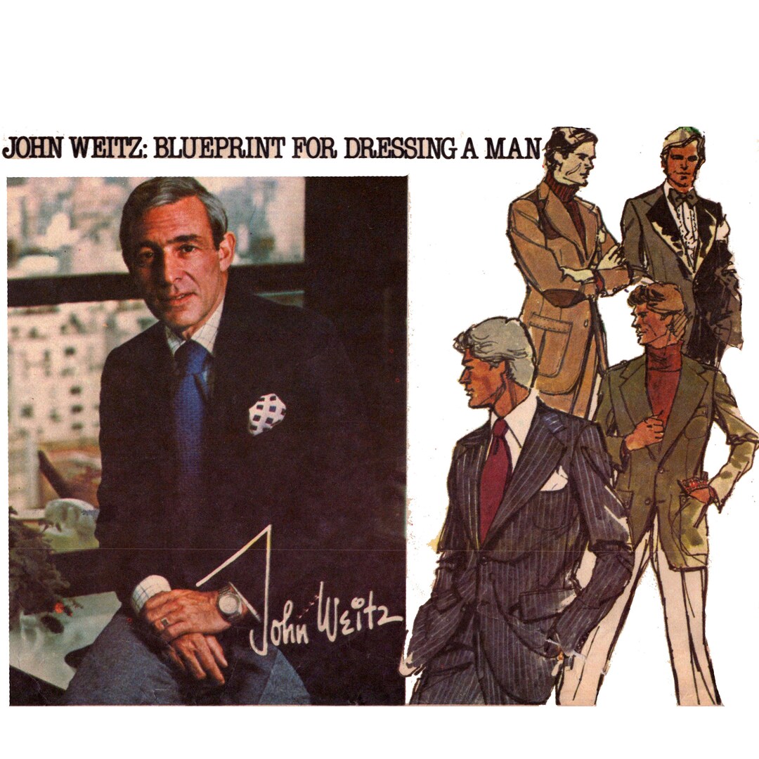 70s Sports Jacket Pattern Uncut 70s Mens Blazer Pattern Size 42 Chest ...