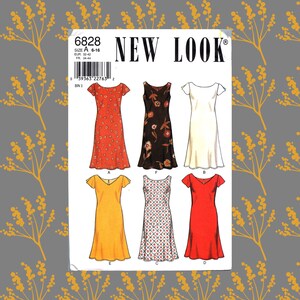 Grunge Dress Pattern 90s Bias Dress Pattern Multi Size 6-16 Bust 30.5 ...