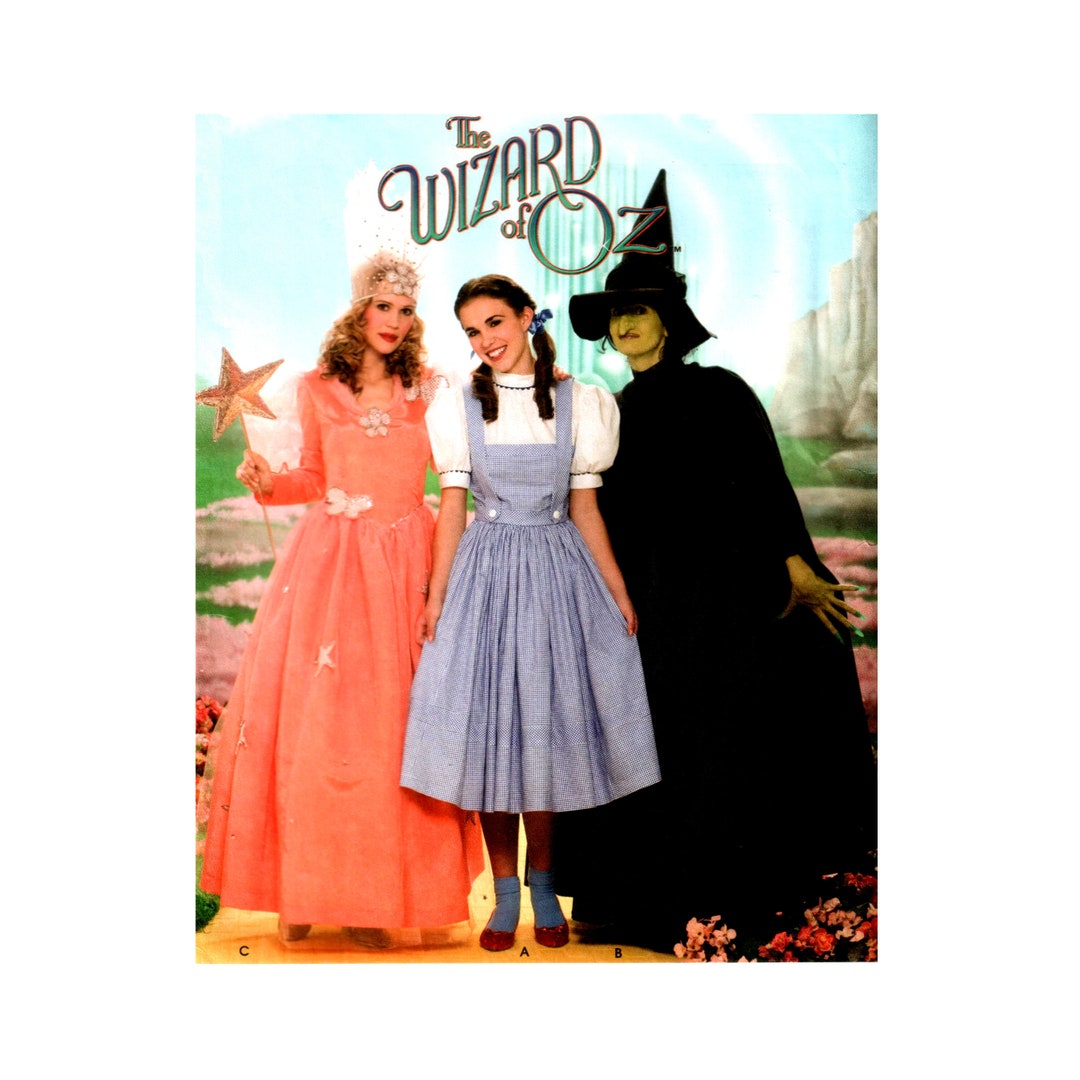 Dorothy Costume Pattern Uncut Wizard of Oz Costume Wicked Witch Cosplay ...